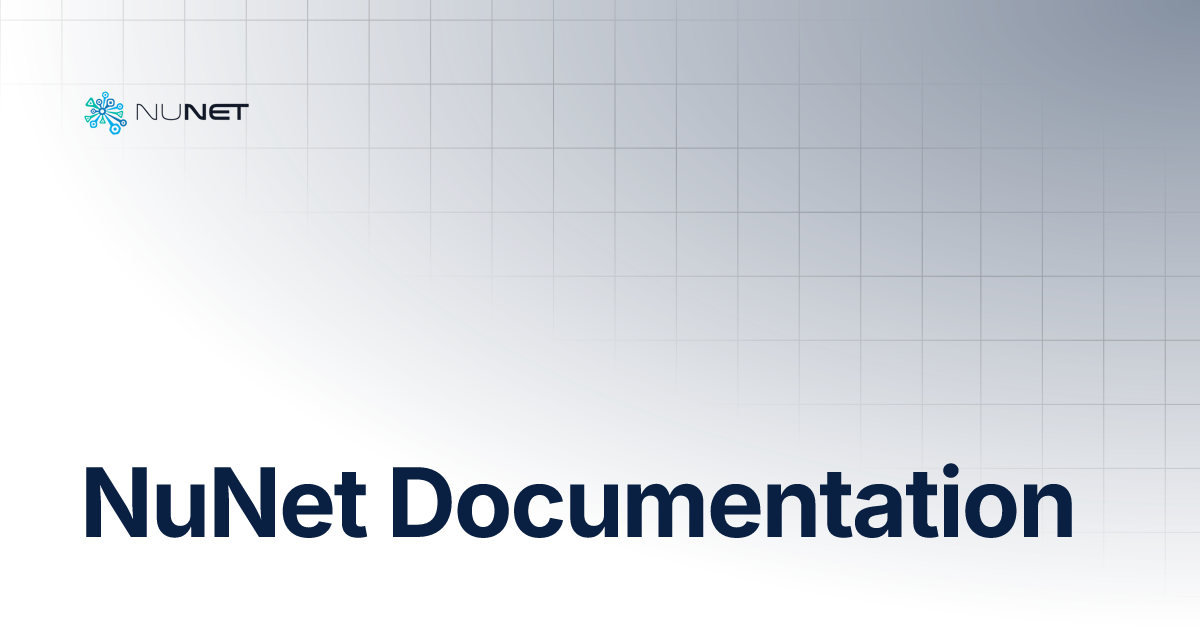 NuNet Documentation | NuNet Documentation